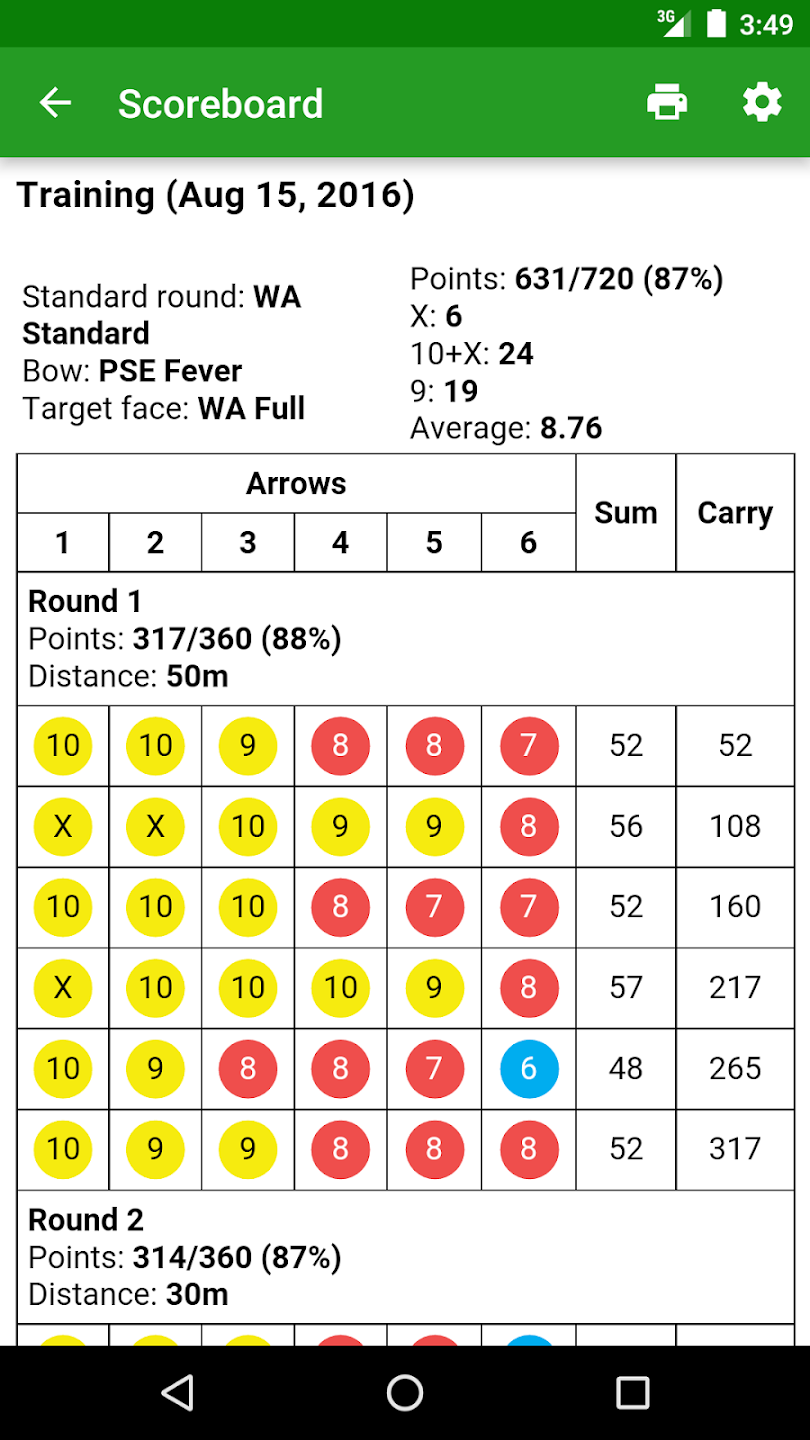 Scoring App | Ledbury Archery Club